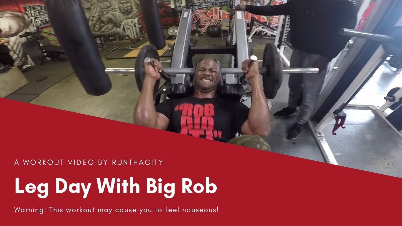 Leg Day Routine With Big Rob at the Mighty IAG - YouTube