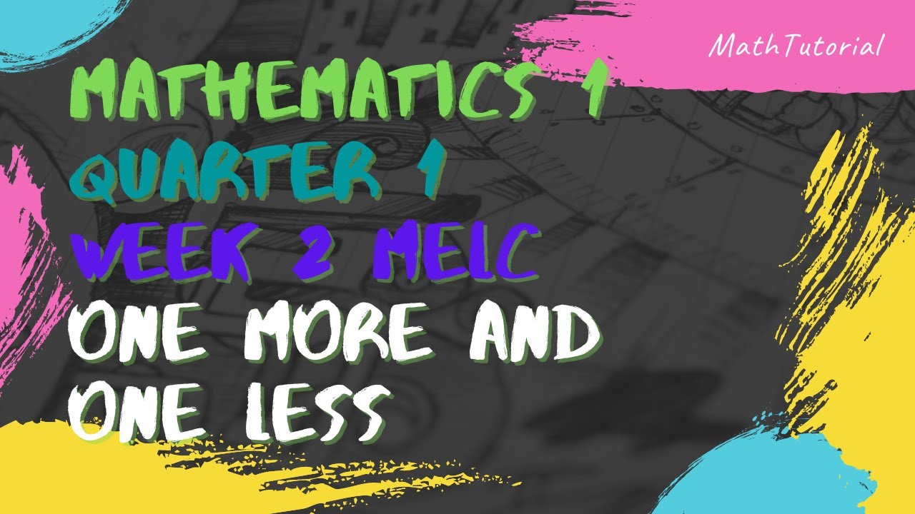 MATH1 Quarter1 Week 2, MELC, ONE MORE AND ONE LESS( KULANG NG ISA LABIS ...