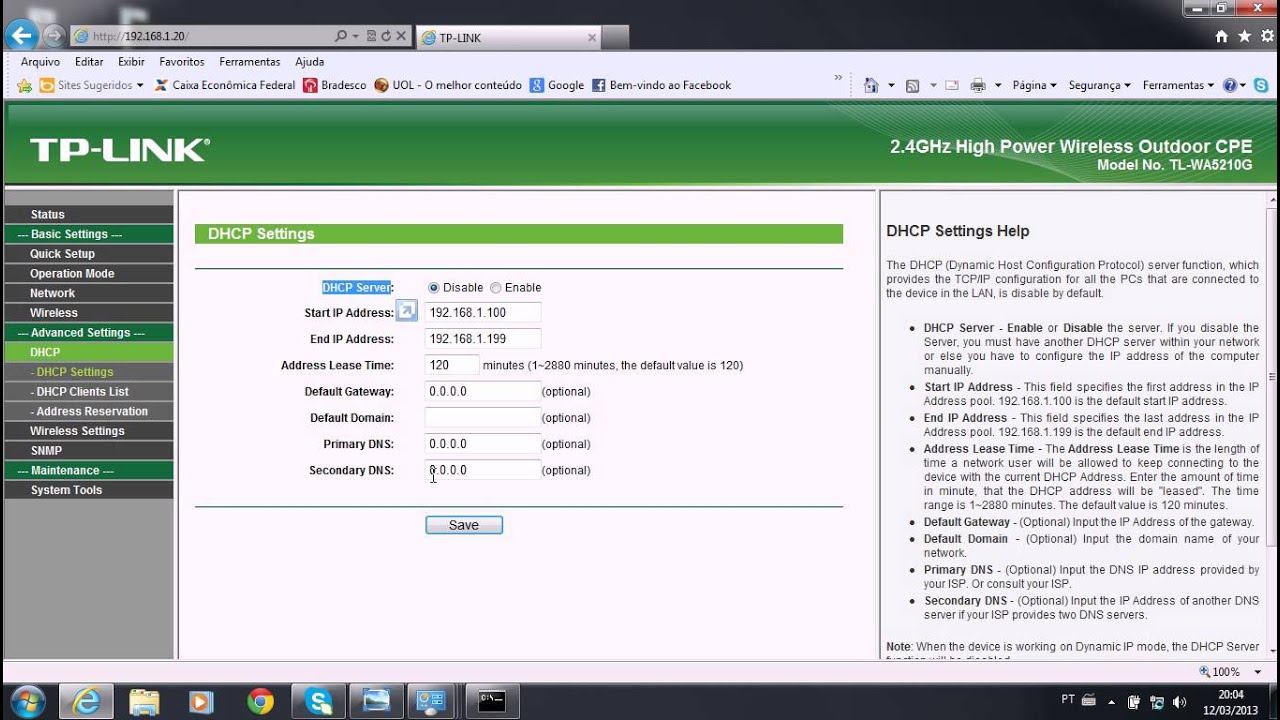 TP-Link 2.4Ghz TL-WA5210G Modo Cliente #Parte 2 - YouTube