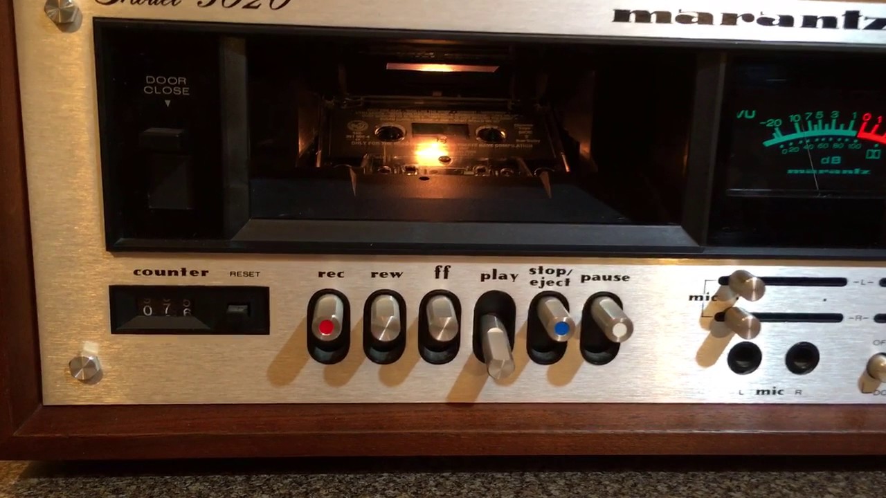 Marantz 5020 tape cassette player demo - YouTube