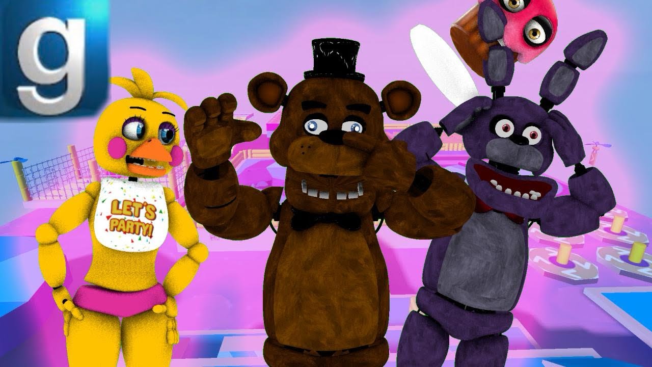 Gmod FNaF | FNaF vs Fall Guys! - YouTube