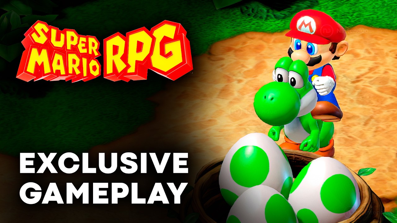 Exclusive Gameplay SUPER MARIO RPG 🍄 Meeting Mallow, Geno and Yoshi ...