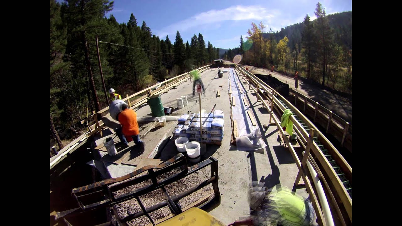 Grouting a Bridge Deck | Time Lapse - YouTube