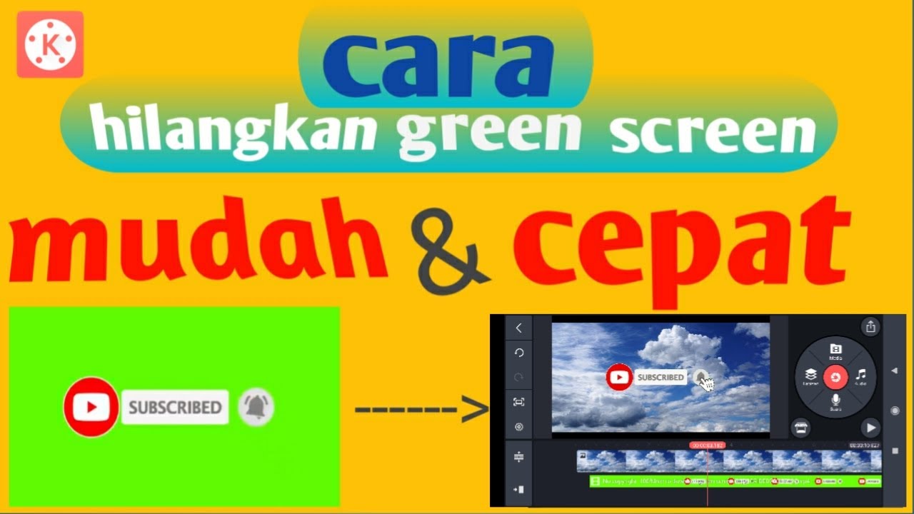 tutorial cara menghilangkan green screen video - YouTube