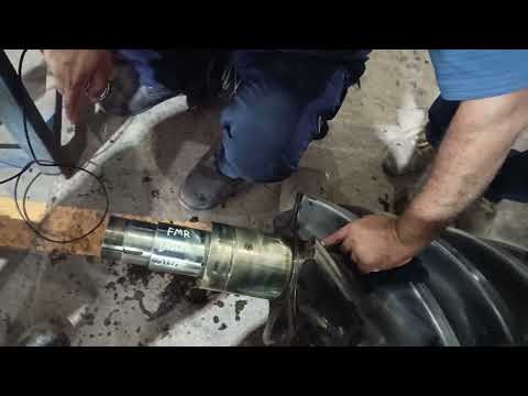 Screw Compressor Shaft Crack Position Detection-Ultrasonic Flaw Detecter-Krautkramer USM 36 ...