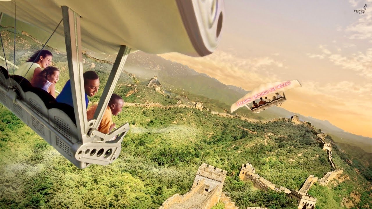 Soarin' Around the World Attraction | IMAX digital projection dome ...