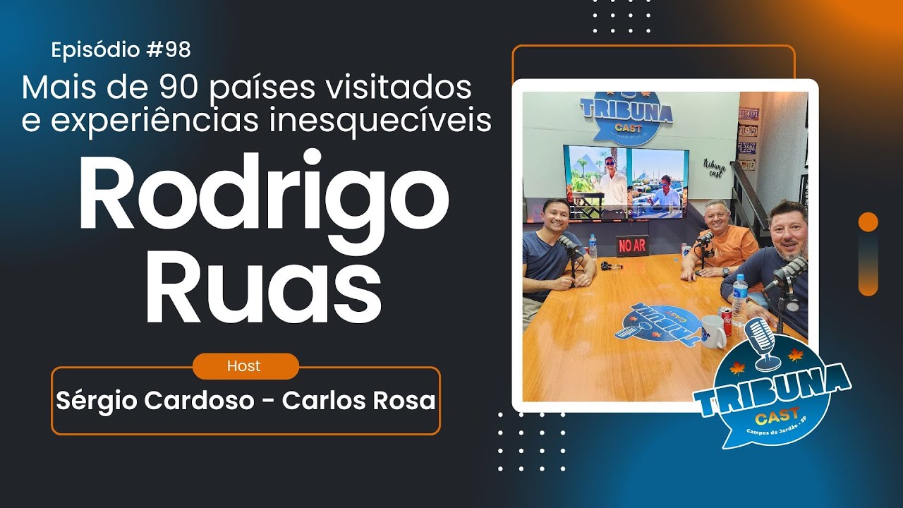 Ep 98 Rodrigo Ruas - Mais de 90 países visitados e experiências ...