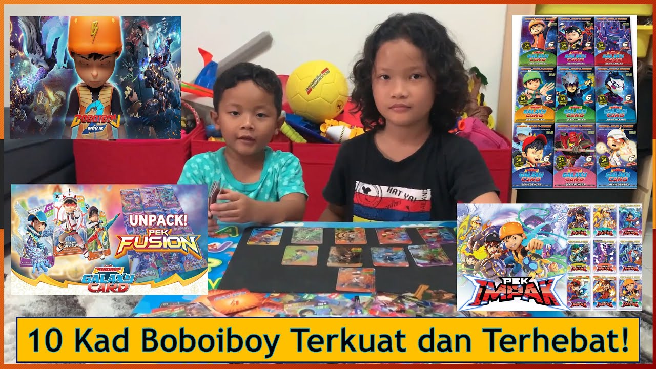 KOLEKSI 10 KAD BOBOIBOY TERKUAT DAN TERHEBAT - Boboiboy Galaxy dan ...