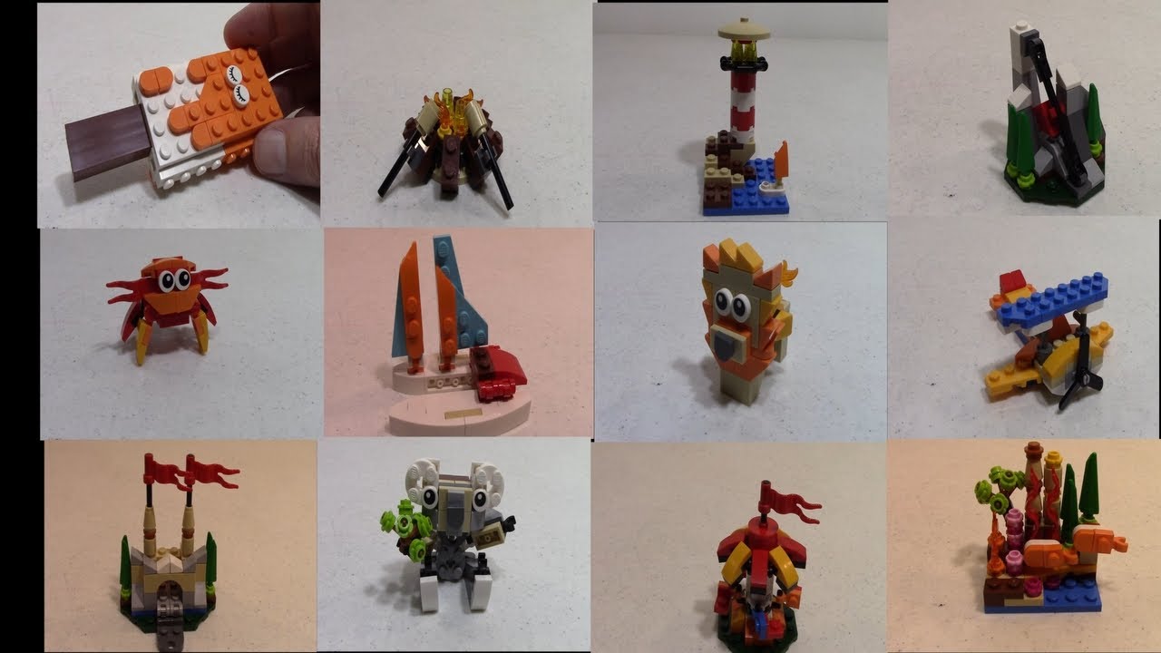 LEGO Limited edition 40593 Fun Creativity 12 in 1 Build - YouTube