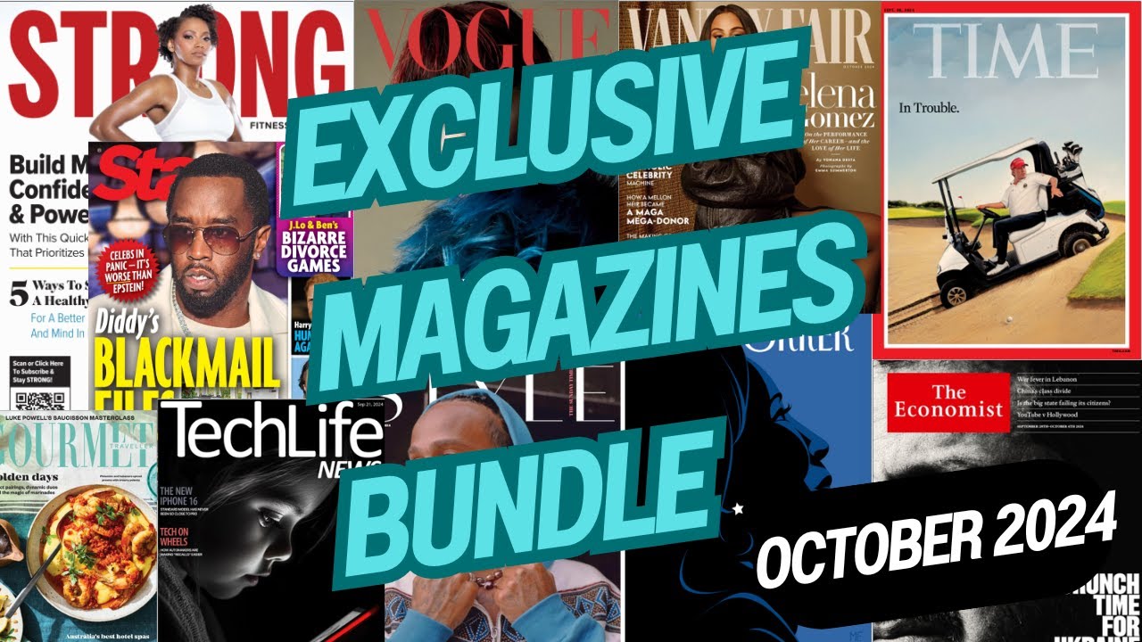 Exclusive 120 Assorted Magazines BUNDLE OCTOBER 2024 - YouTube