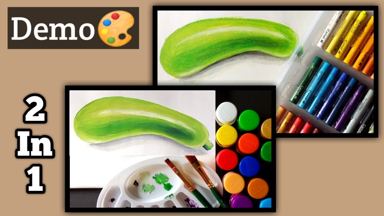 How To Draw Bottle Gourd Step By Step | 3D Drawing Tutorial | How To ...