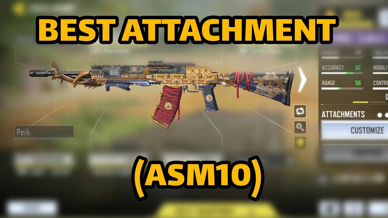 (ASM10 best attachment moltiplayer call of duty mobile) بهترین اتچمنتASM10 - YouTube