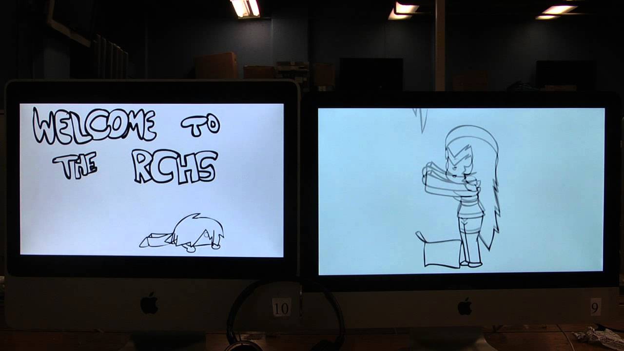 Dual Monitor Animation - TV Video Intro - YouTube