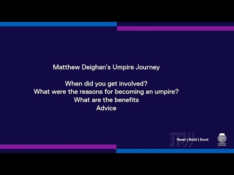 Umpire Journey Matthew Deighan - YouTube