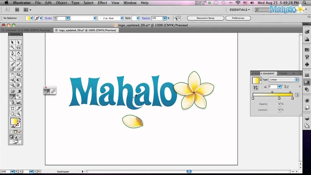 How to use the Eye Drop and Ruler Tool in Adobe Illustrator - YouTube