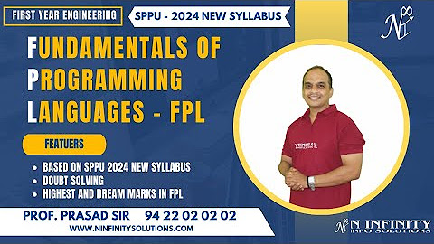 SPPU's FE - FPL | Fundamental of Programming Languages | SPPU New Syllabus 2024 Pattern | C ...