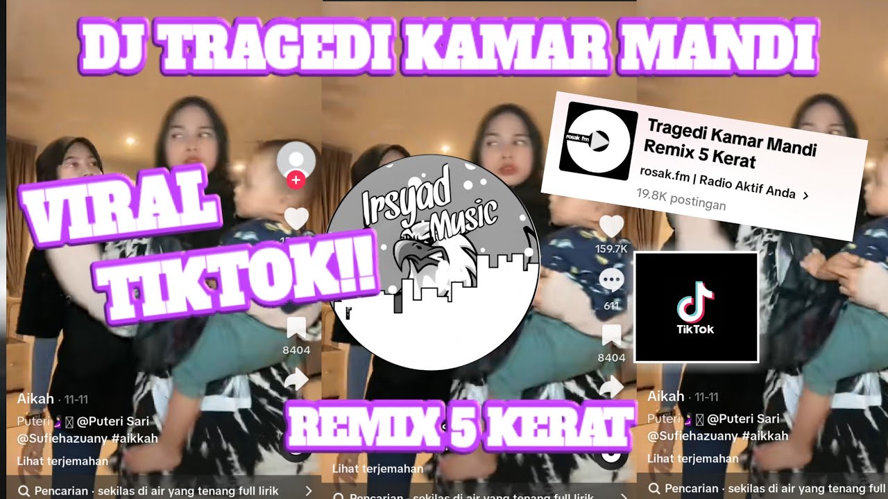 DJ TIKTOK TRAGEDI KAMAR MANDI REMIX 5 KERAT|VIRAL TIKTOK - YouTube Music