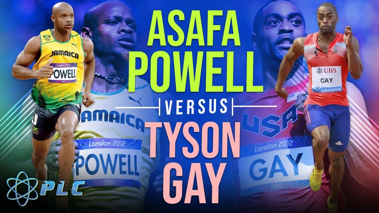 Tyson Gay and Asafa Powell Sprint Breakdown 100M Comparison - YouTube
