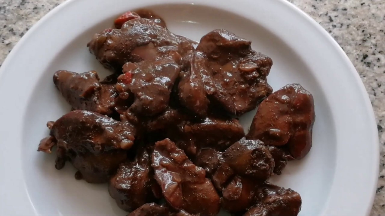 Hígado de pollo (al Pedro Jiménez)recetas sencillas - YouTube
