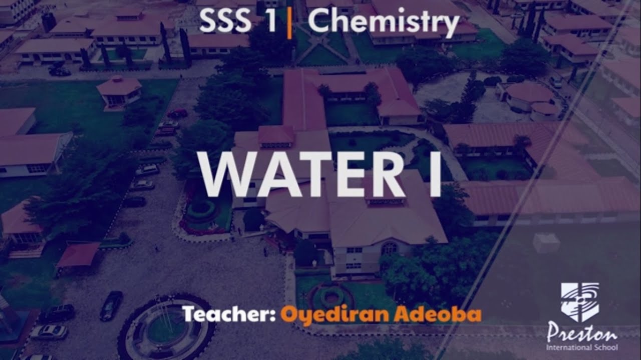Water I - SSS1 Chemistry - YouTube