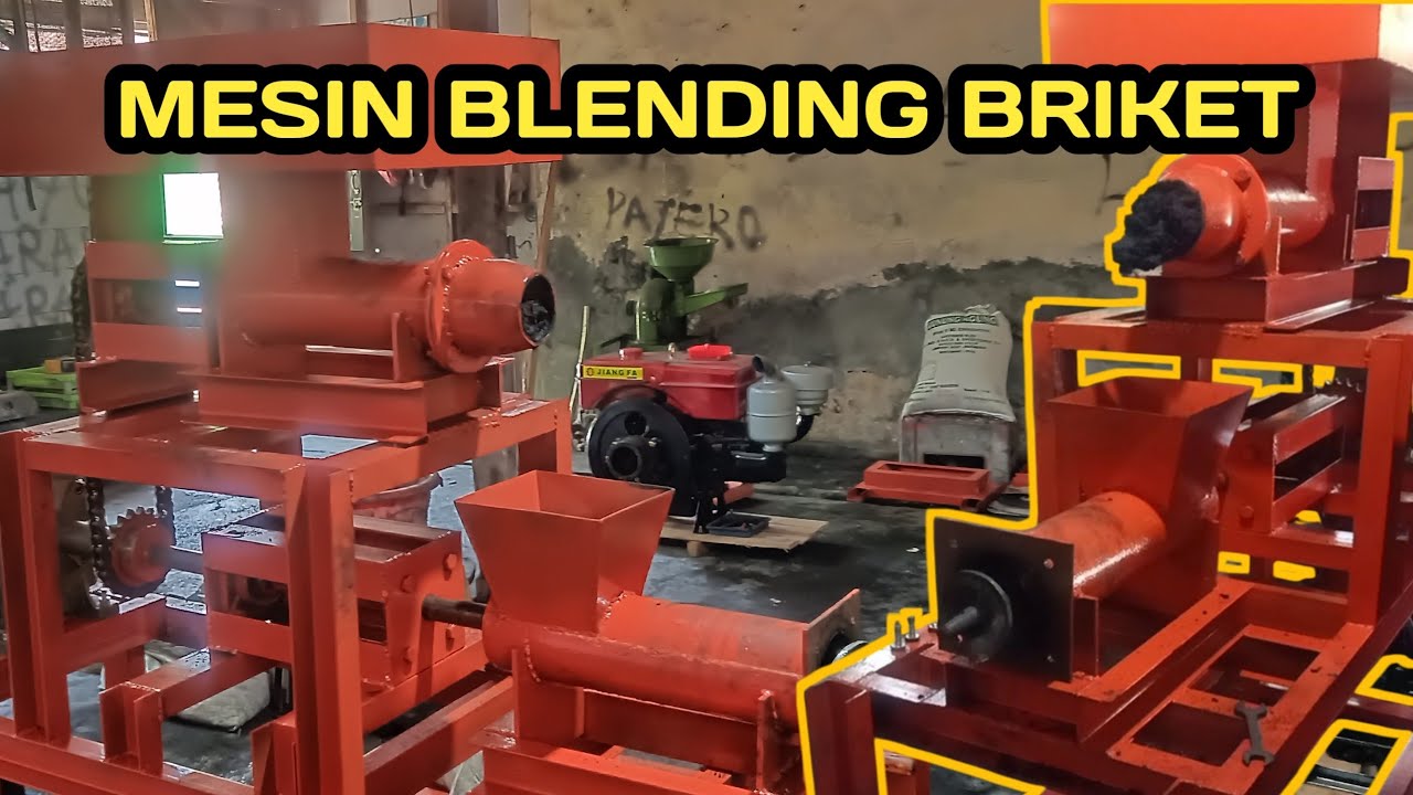 MESIN BLENDING BRIKET ARANG BATOK KELAPA - YouTube