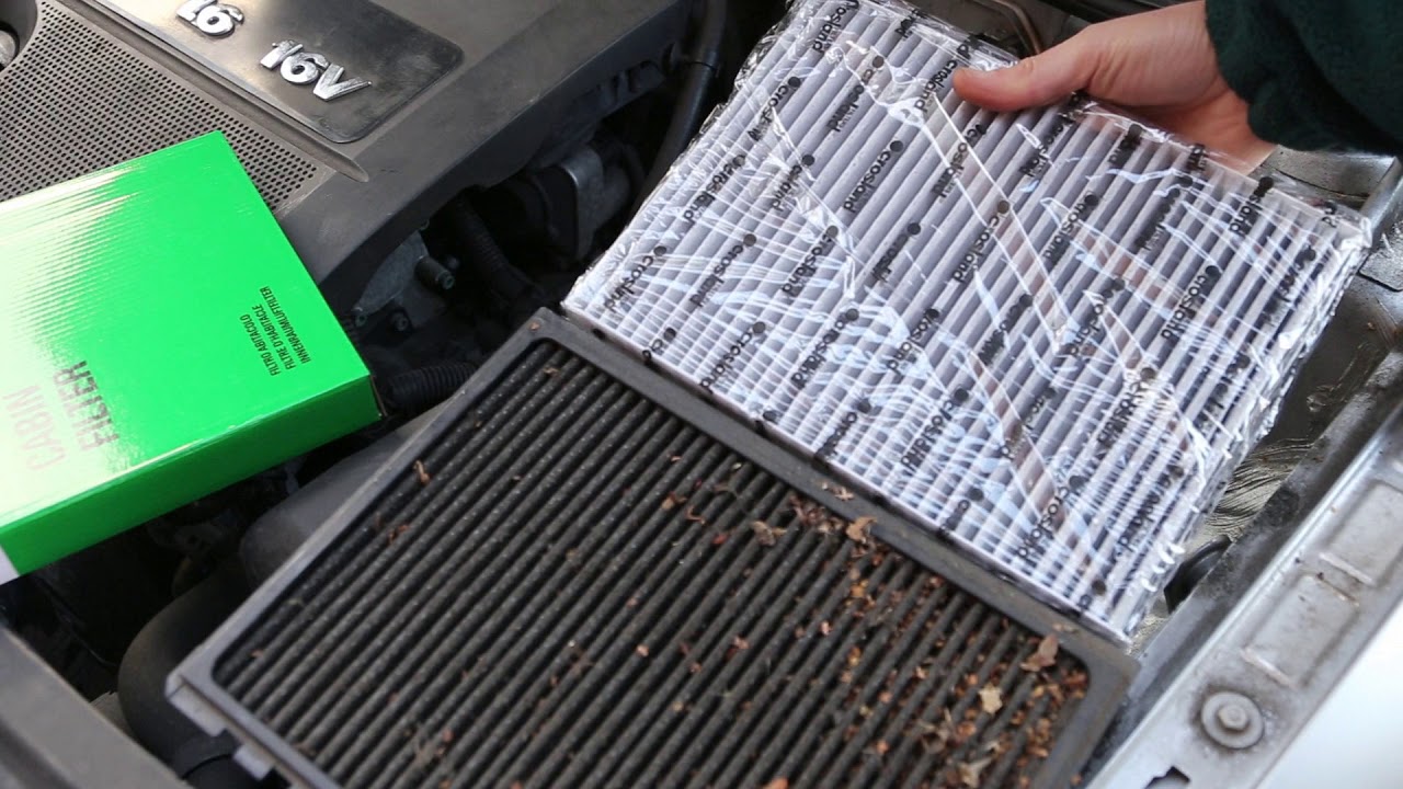 How to Remove and Replace Fitting New Pollen/Cabin filter VW Golf/Bora ...