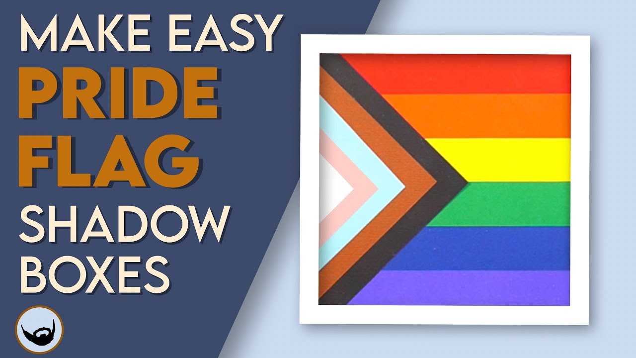 Make Pride Flag Shadow Boxes on your Cricut | Cricut Papercraft | Pride ...