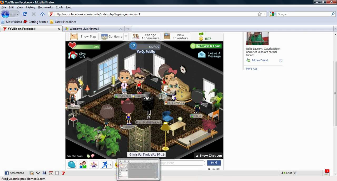 how to room freeze on yoville - YouTube
