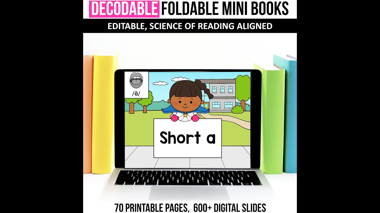 Digital Foldable Decodable Mini-Books - YouTube