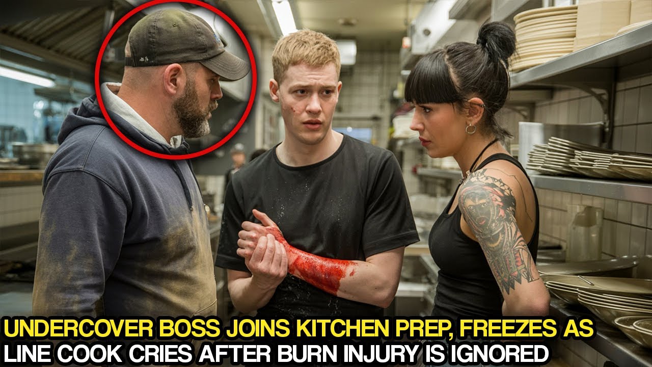 Undercover Boss Joins Kitchen Prep, Freezes As Line Cook Cries After ...
