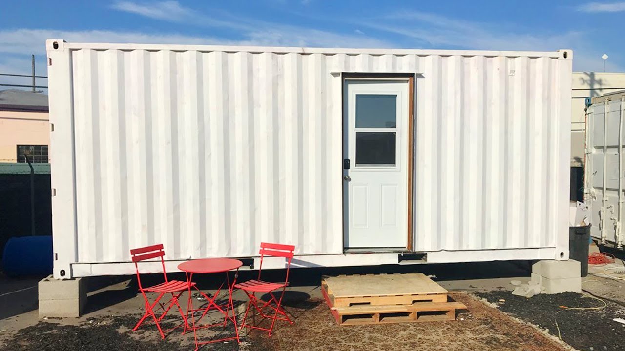 20 Foot Shipping Container Home | Lovely Tiny House - YouTube