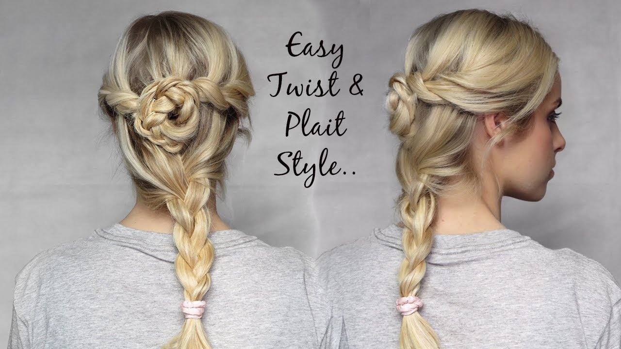 Fun or fancy! This twisted & plaited look can be both. Learn how here ...