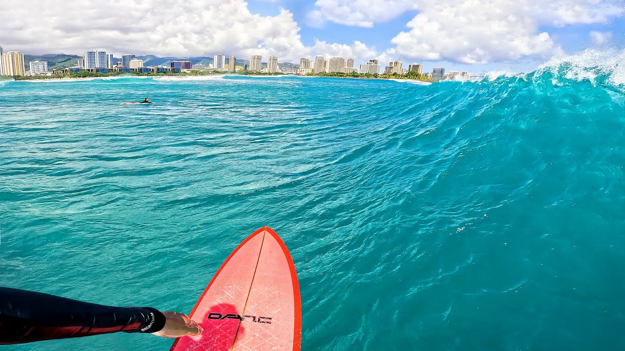 SURFING A PUMPING REEF POINT BREAK | Performance Midlength Session ...