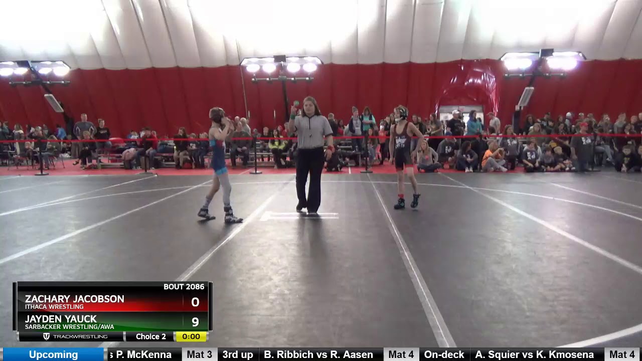 12U 78 Zachary Jacobson Ithaca Wrestling Vs Jayden Yauck Sarbacker ...
