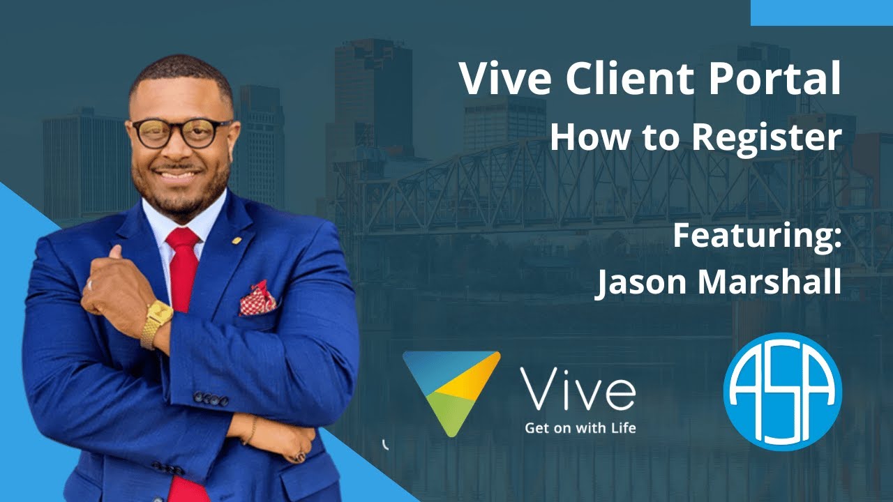 Vive Client Portal - How to Register for an Account. - YouTube
