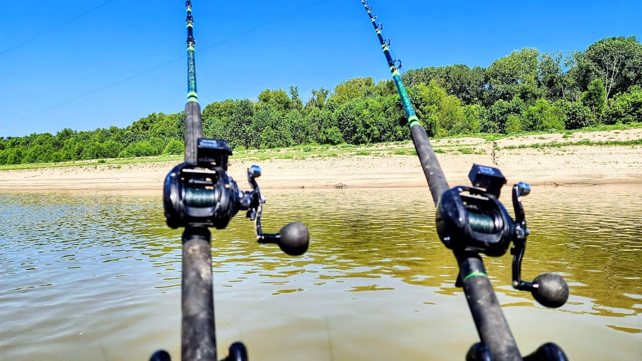 River Fishing DEEP HOLES!!! (Big takedowns) - YouTube