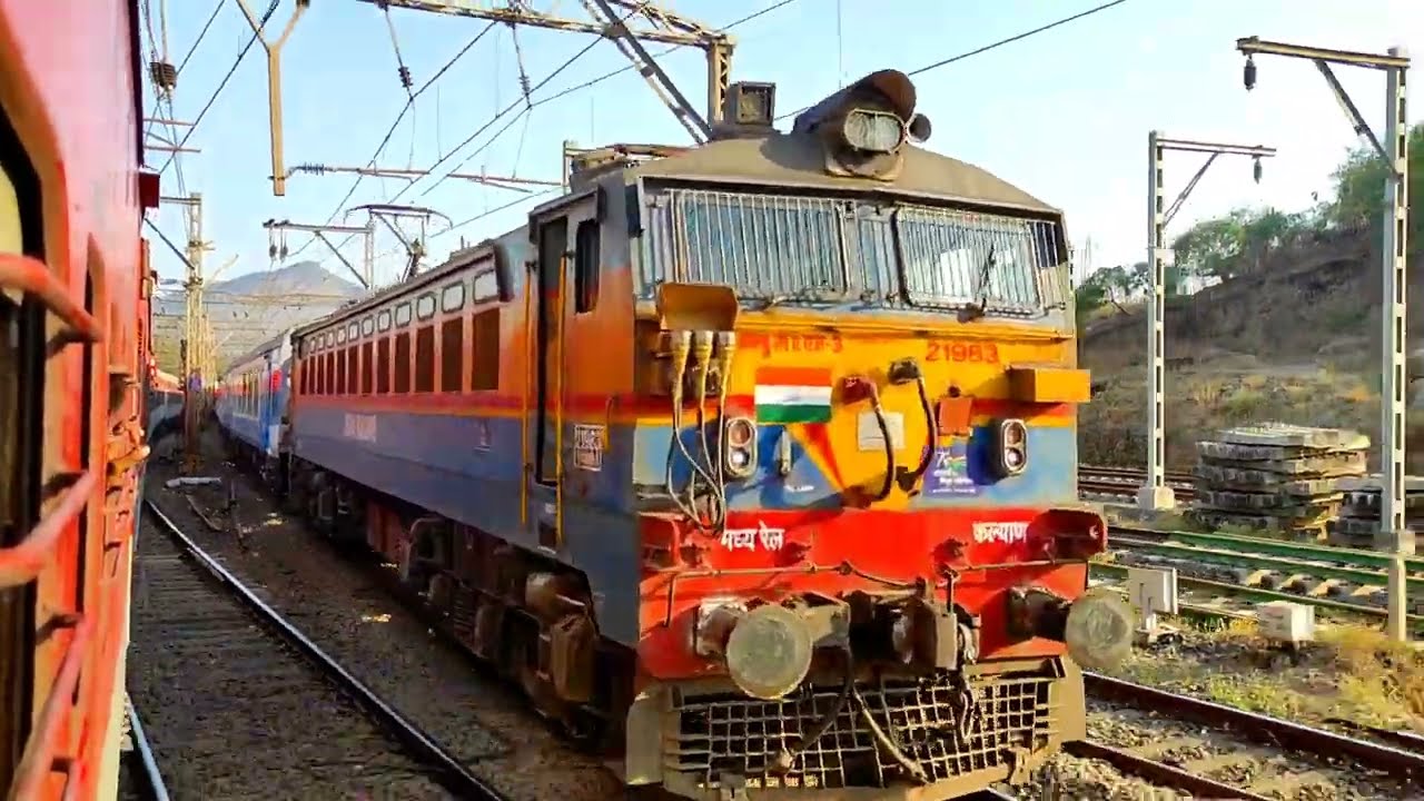 Parallel Train Race Between Two Trains Deccan Exp Train vs Nagercoil ...