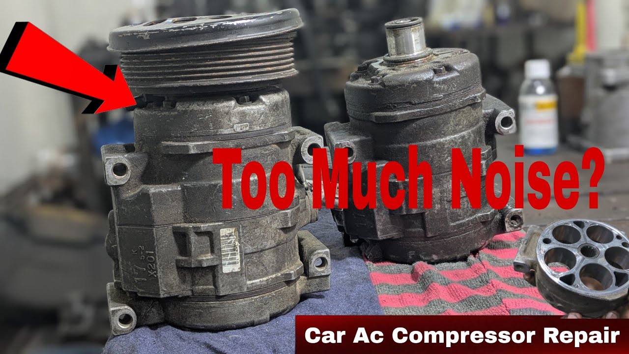 Fixed Noisy Car AC Compressor | Easy DIY Repair - YouTube