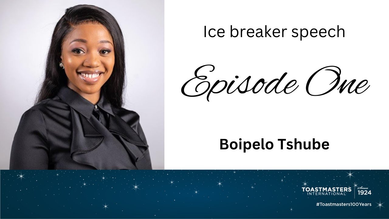 Ice Breaker Speech Toastmasters - Level 1 Project 1 - YouTube