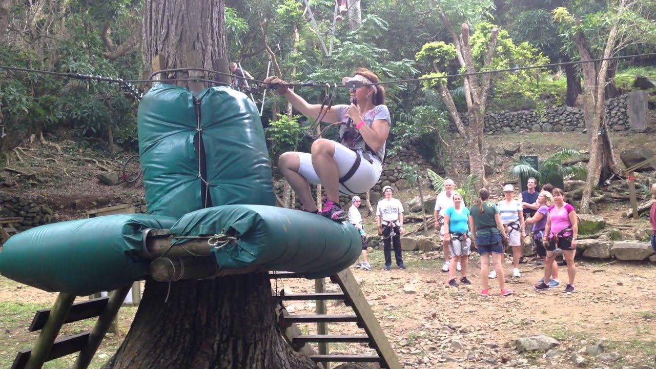 Zip Lining at Loterie Farm in St. Martin, a Shore Excursion - YouTube