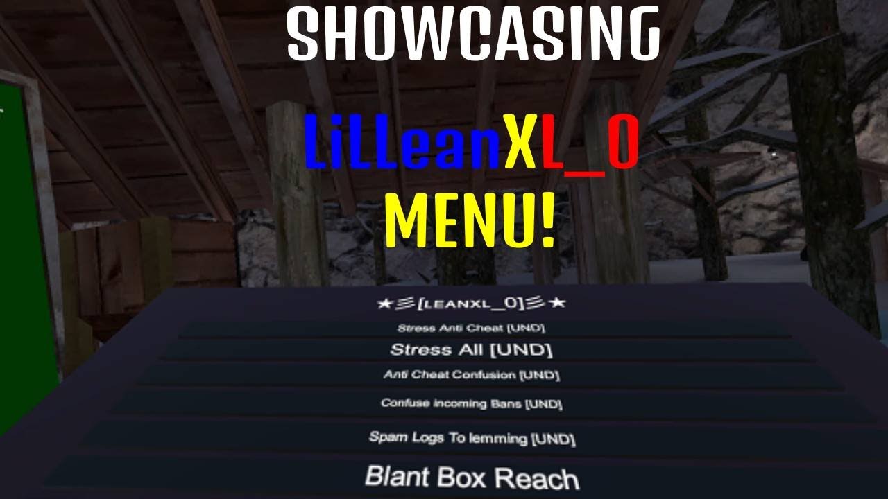 Showcasing LilLeanXL_0 Mod Menu in Gorilla Tag.. (UNDETECTED KICK GUN ...