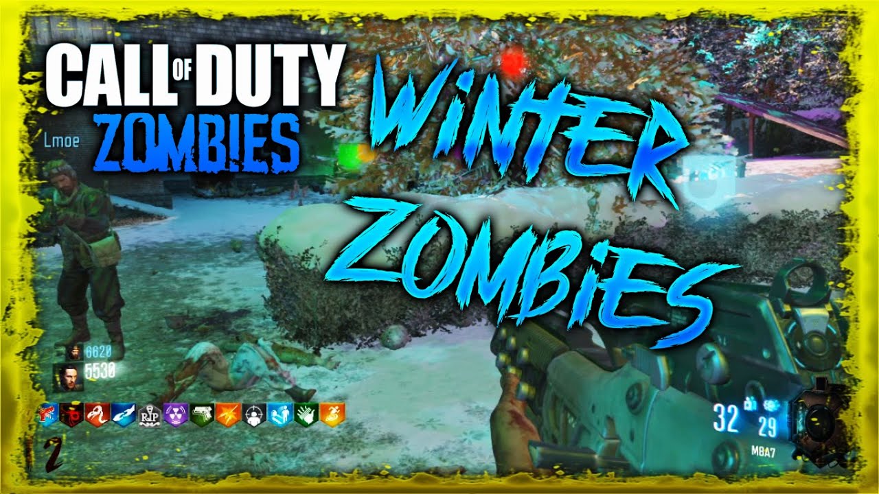 Bo3 Winter Zombies Custom Map - YouTube