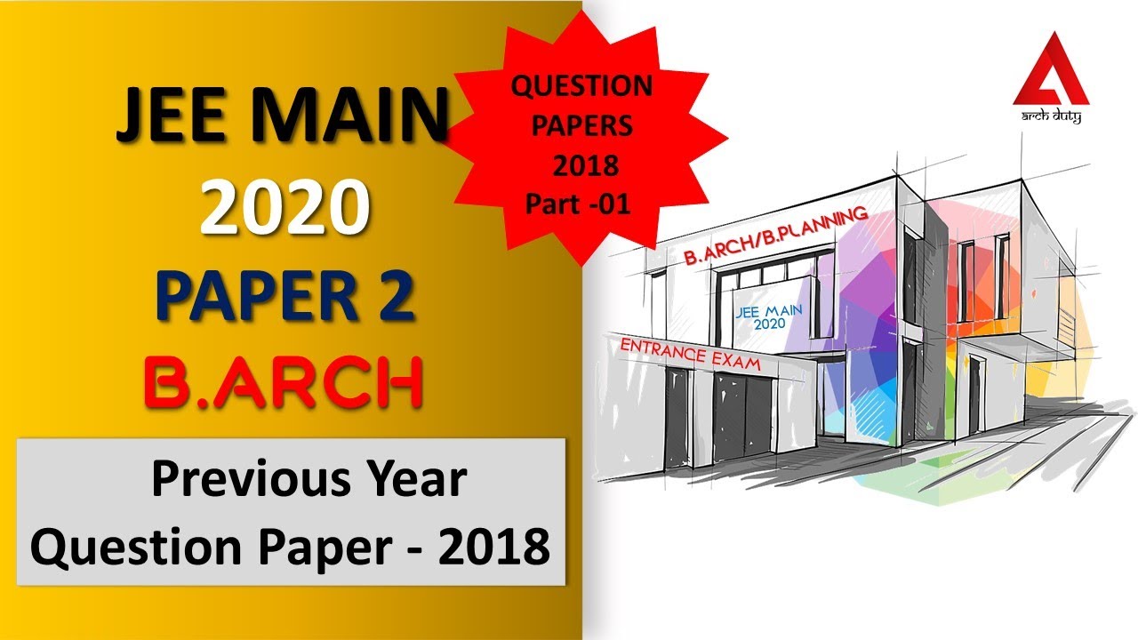 Jee Main Paper 2 | B.Arch/B.Planning | Previous Year Question Paper ...