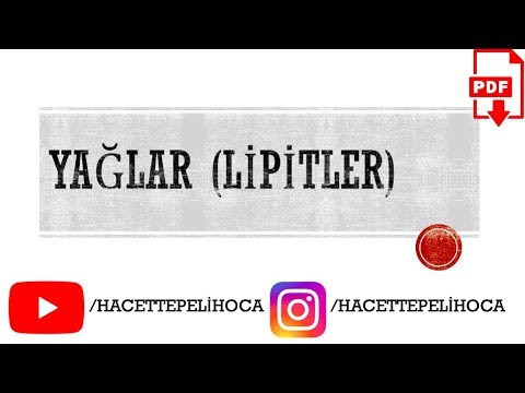 8- Yağlar ( Lipitler ) | TYT | 9.Sınıf | #hacettepelihoca