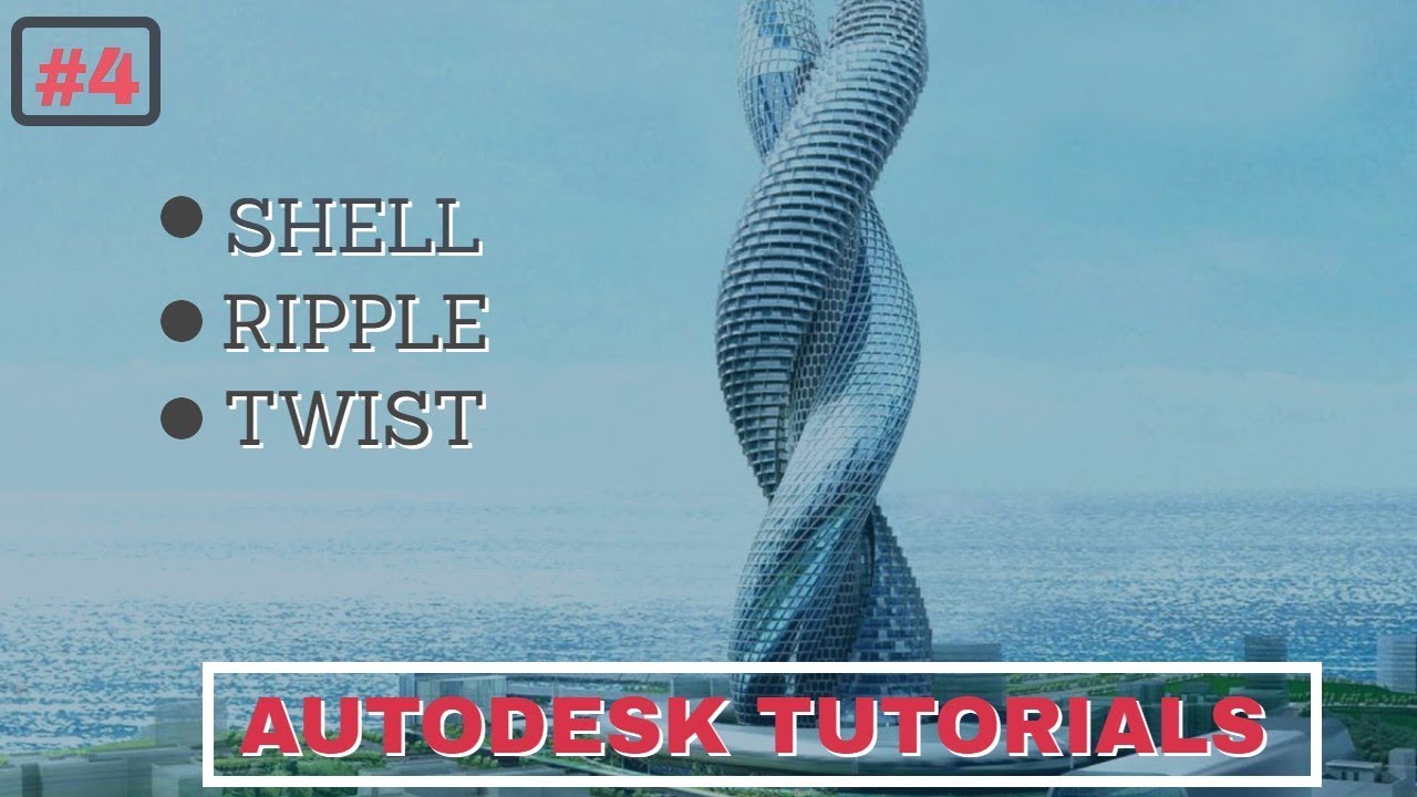 #4 ~ SHELL | RIPPLE | TWIST MODIFIERS IN 3DS MAX - YouTube