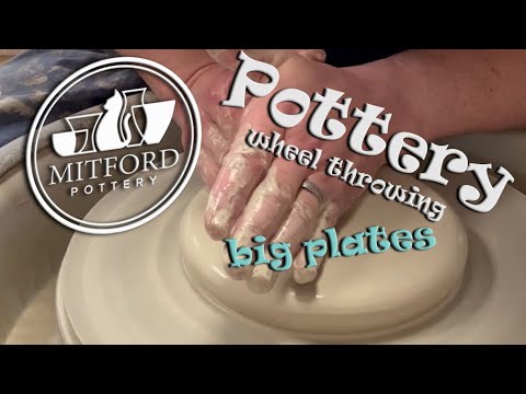 Pottery Wheel Plate Throw - YouTube