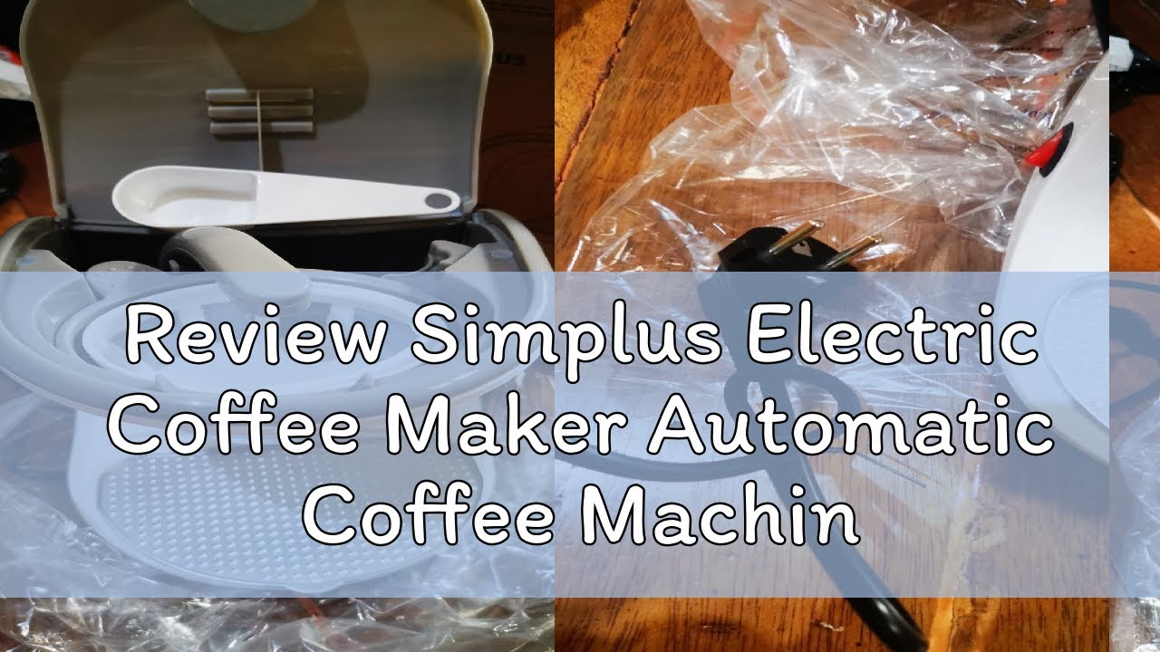 Review Simplus Electric Coffee Maker Automatic Coffee Machine 300ML ...