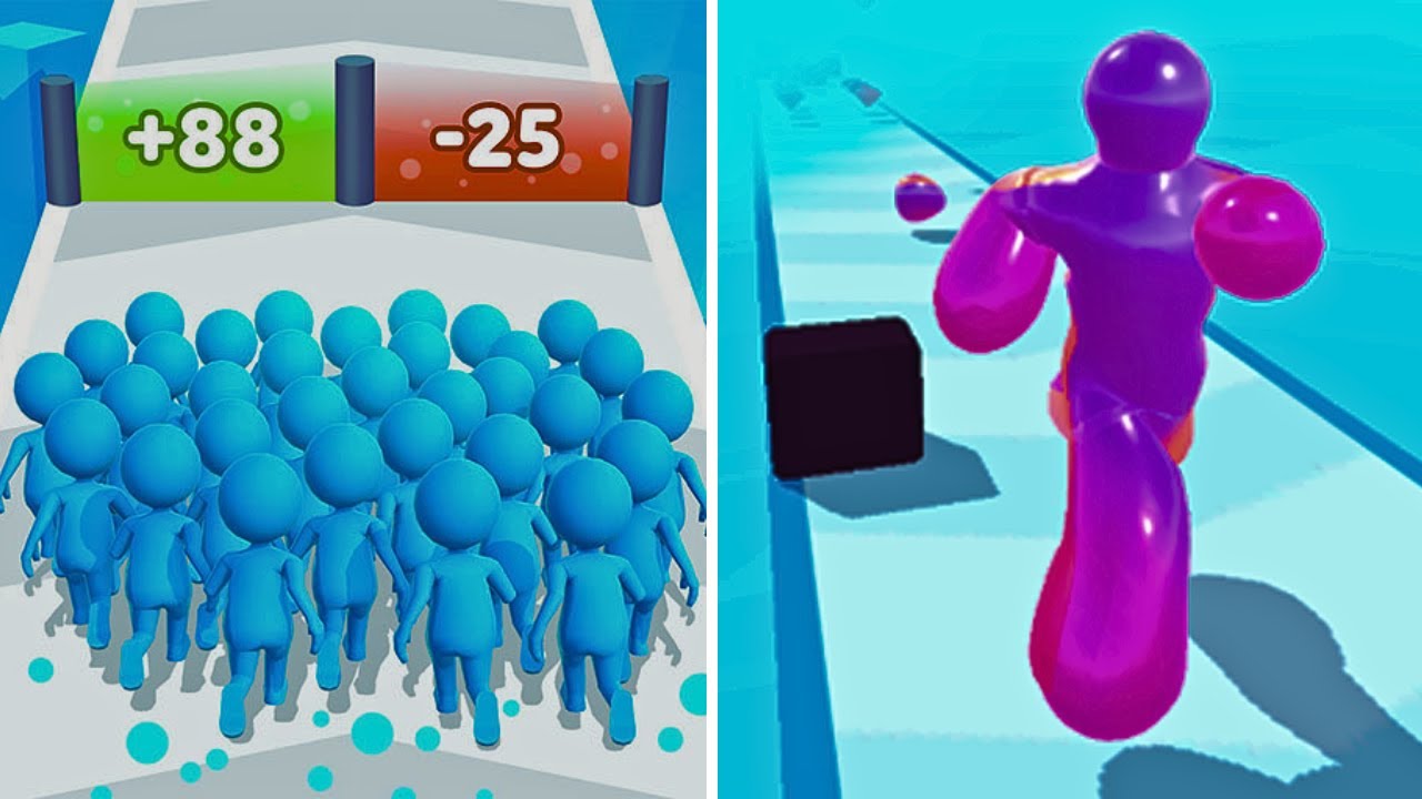 Blob Race 3D VS Count Master |🧡💛💚| Walkthrough Max Gameplay BB9080 ...