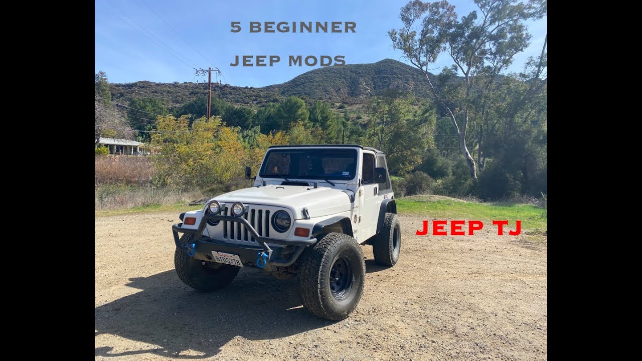 5 BEGINNER JEEP WRANGLER TJ MODS - YouTube