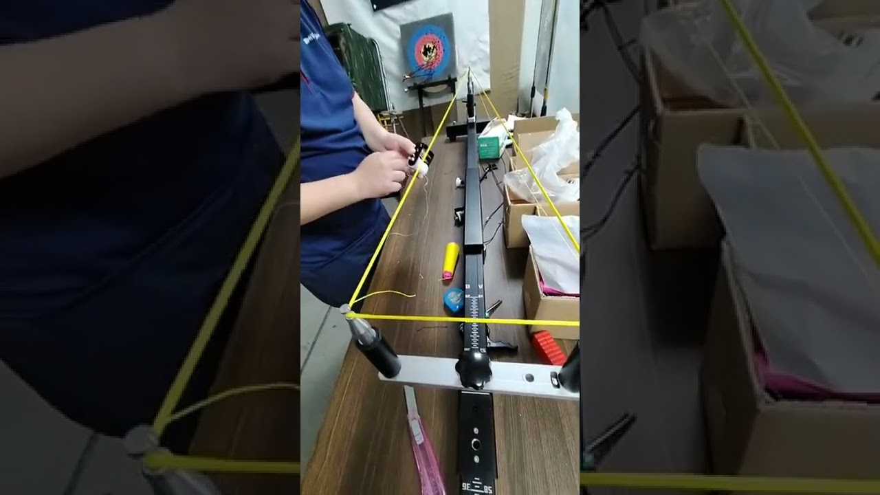 How to Make an Archery Bowstring Using Professional Machine - YouTube